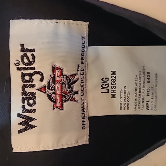 Wrangler | Shirts | Wrangler Mens Pbr Professional Bull Riders Rodeo ...